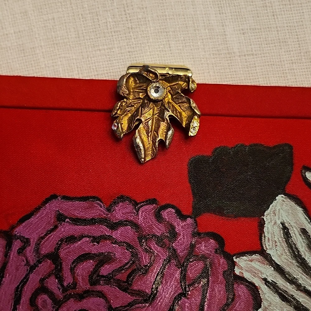 Vintage Julius Resnick | Bags | Vintage Jr Usa Julius Resnick Red Satin ...